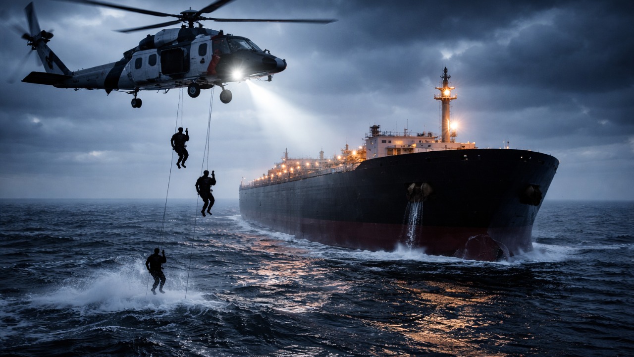 US Coast Guard vs Bella 1 the tanker that refused to stop