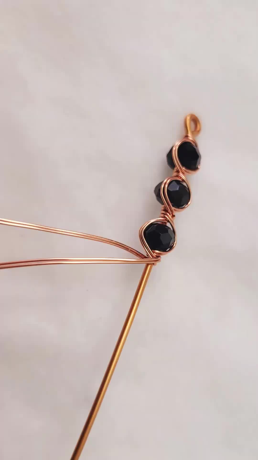 Simple bracelet | wire wrap bead | crystal #diy #diycrafts #jewelry # ...