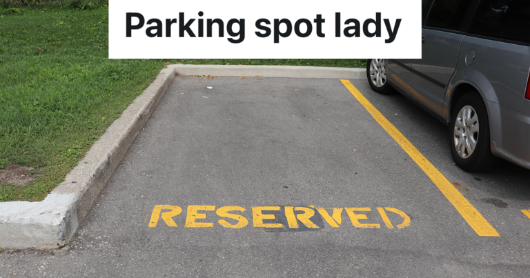 Entitled driver is upset that someone parked in her reserved parking ...