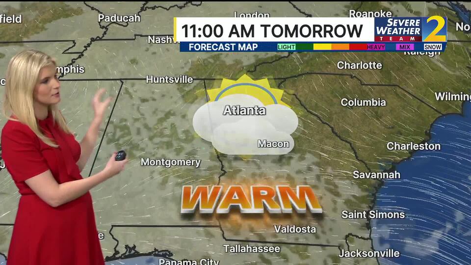 Temperatures to start warming up as we approach the weekend