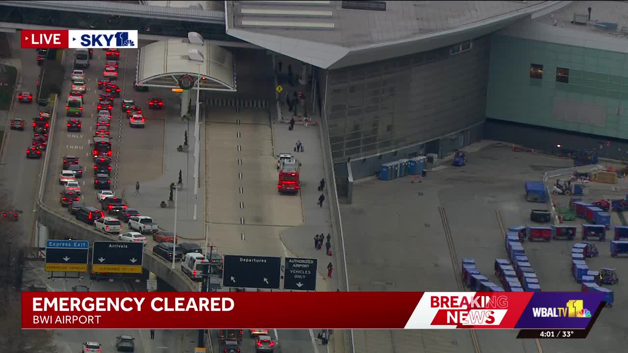 Emergency response cleared at BWI-Marshall Airport