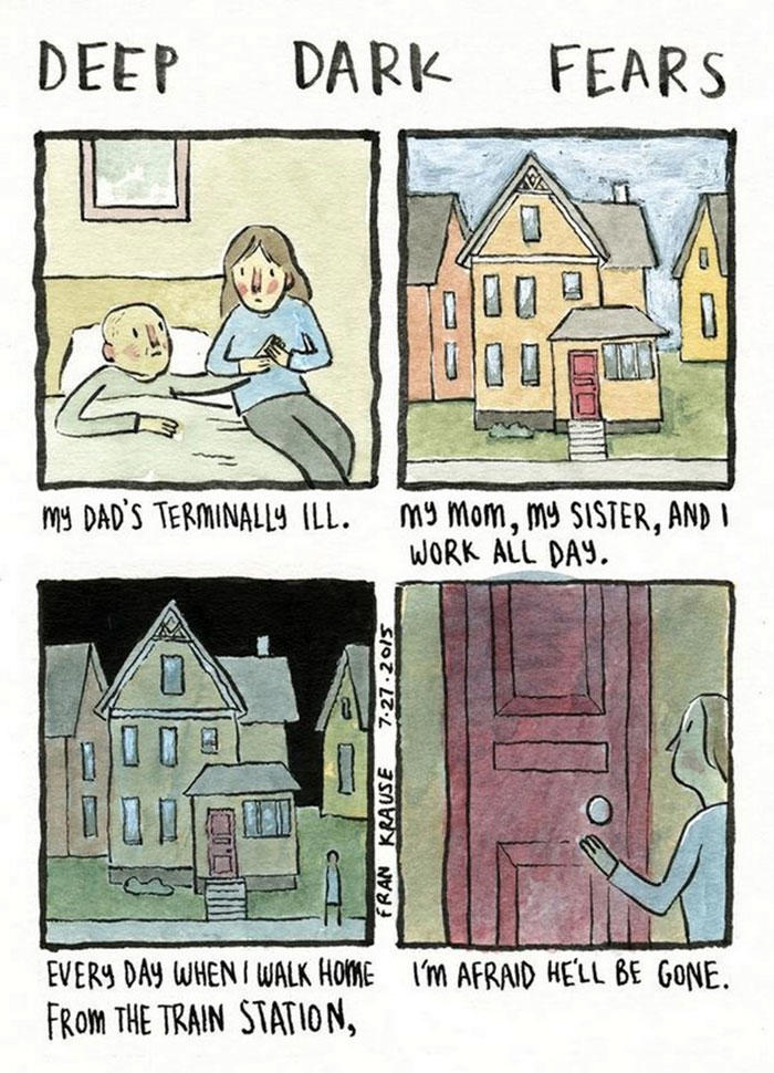 This artist illustrates people’s deep dark fears and some of them are ...