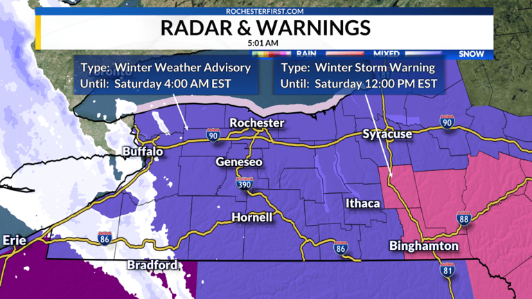 Weather forecast: Heavy snow and ice Friday afternoon