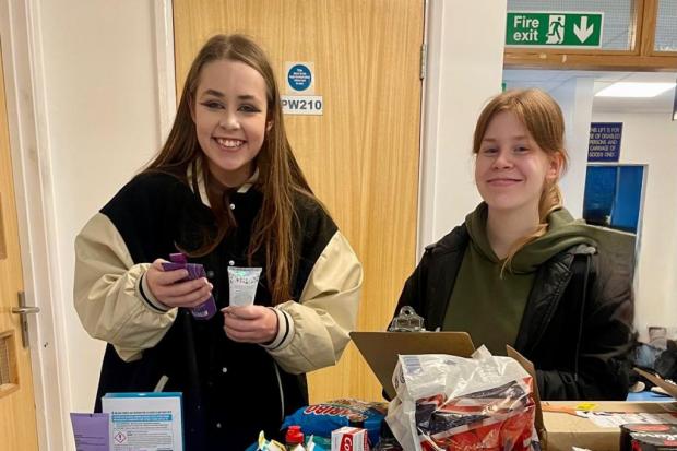 Students donate hundreds of essential items in just one day