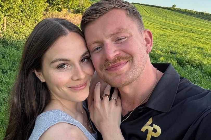 Holly Ramsay in white for first-look pics of Adam Peaty's bride hours ...