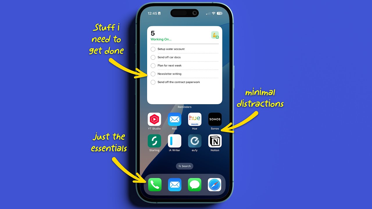 I use my iPhone to boost my productivity 🚀