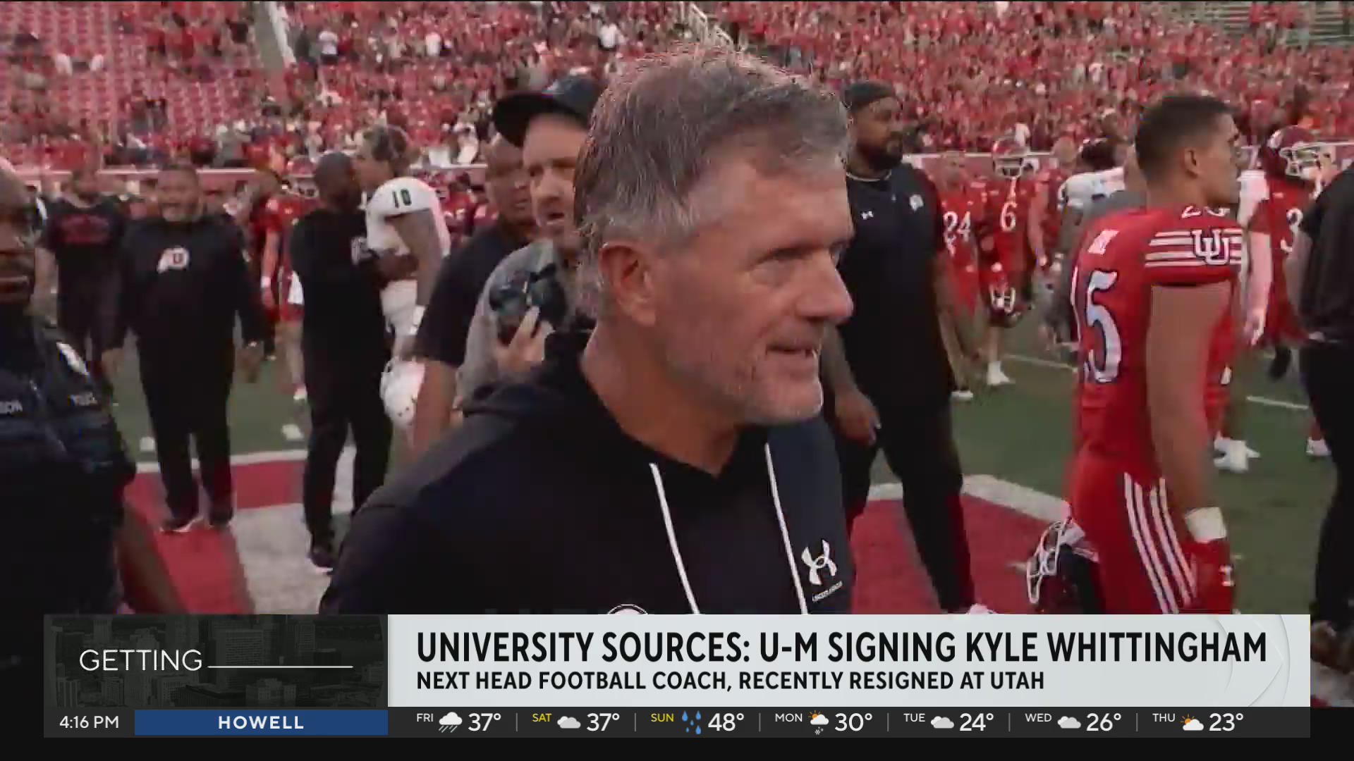 Michigan football hires longtime Utah coach Kyle Whittingham, sources say