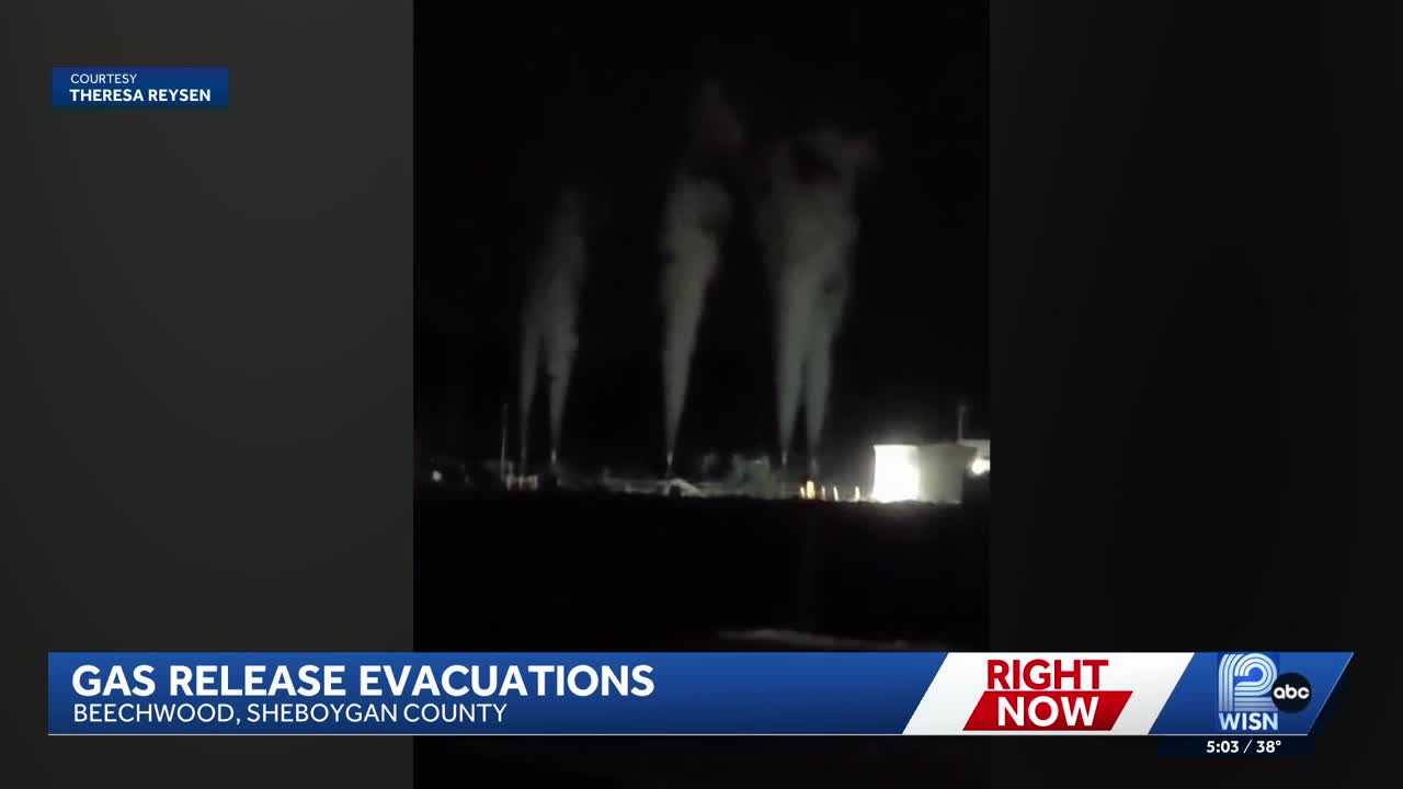 Sheboygan County gas release prompts Christmas night evacuations