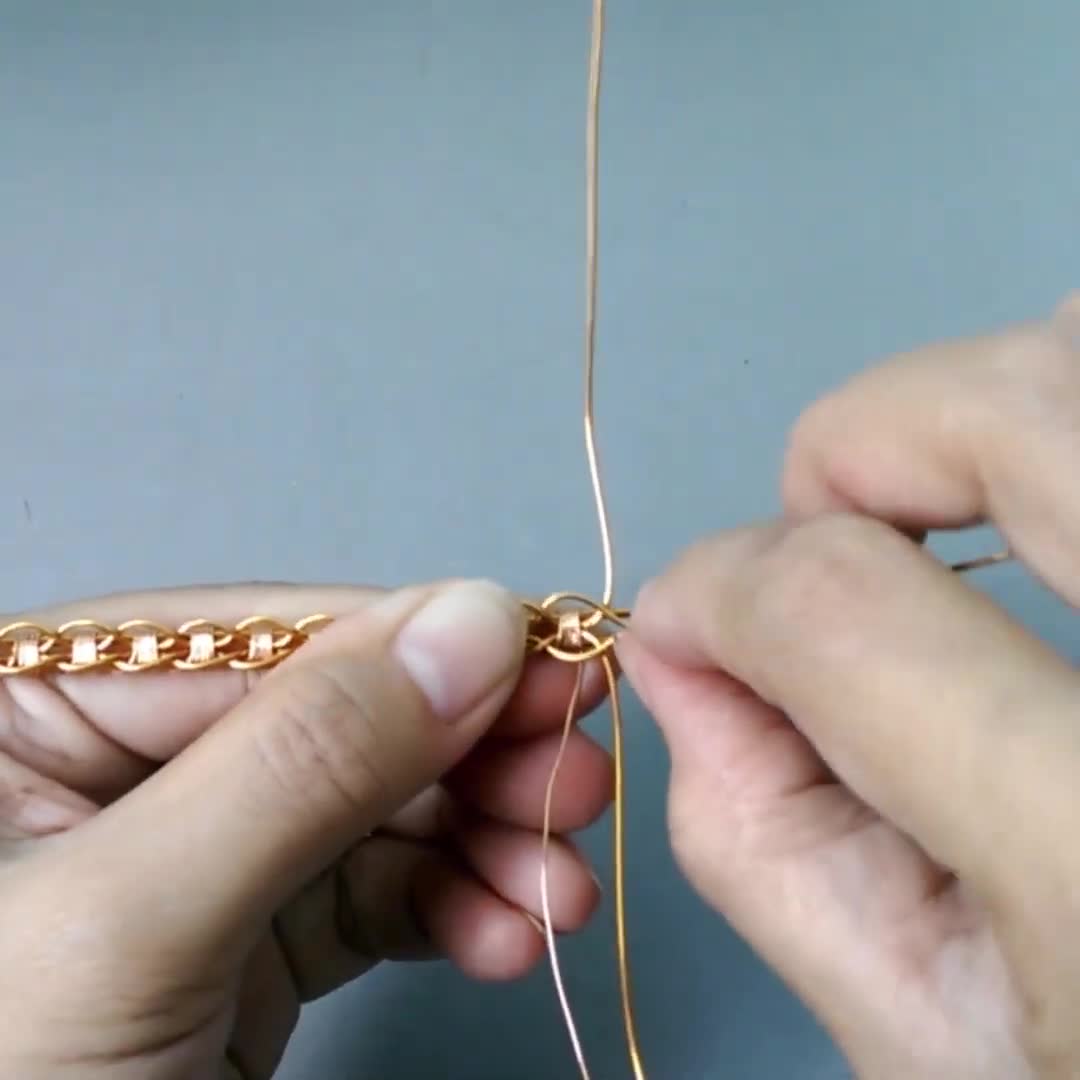 Knot bracelets | Ring | Embroidery chain stitch | No stone ...