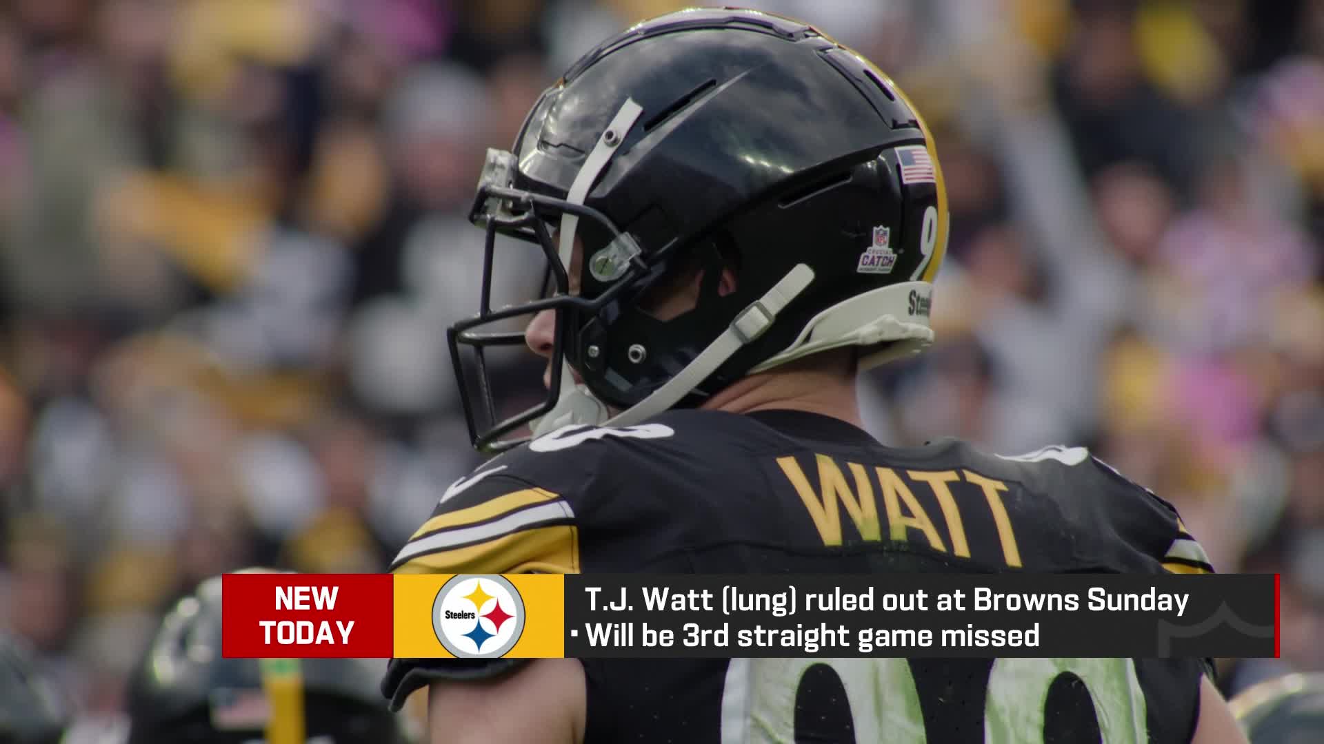 TJ Watt (lung) is ruled out vs. Browns 'The Insiders'