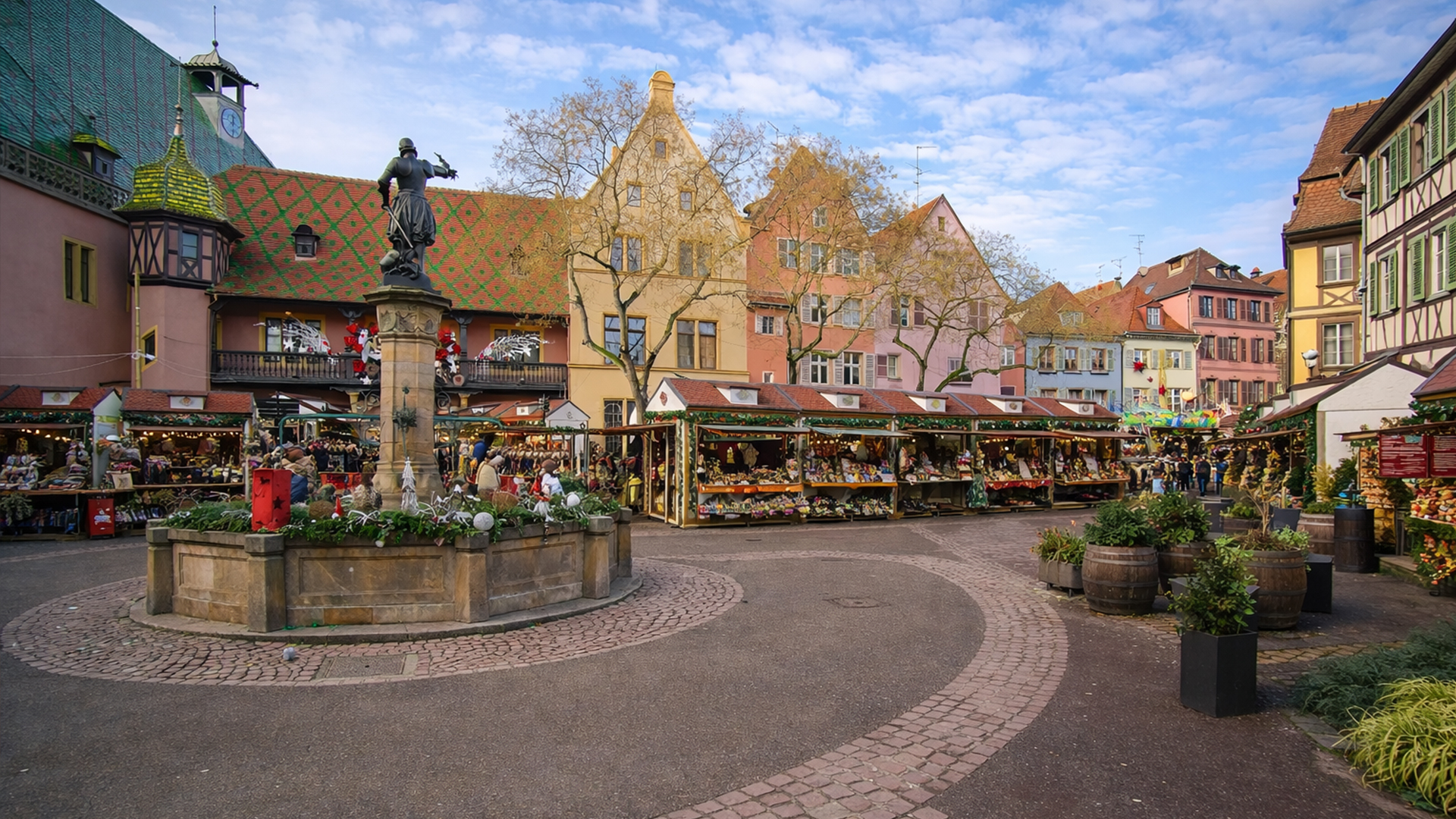 Colmar France: Magical Christmas market walk (4K)