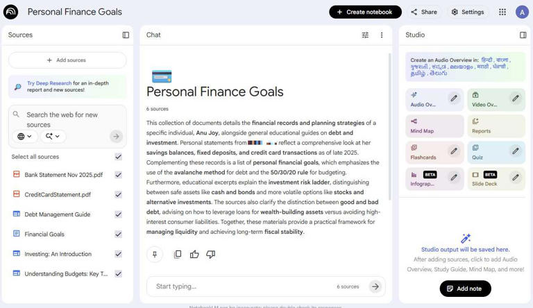 I turned NotebookLM into my personal finance coach — and it called out ...