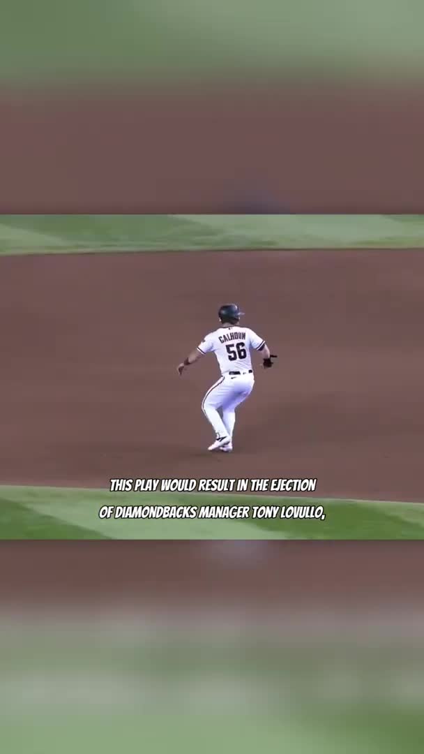 MLB runner intentionally blocks throw with his head