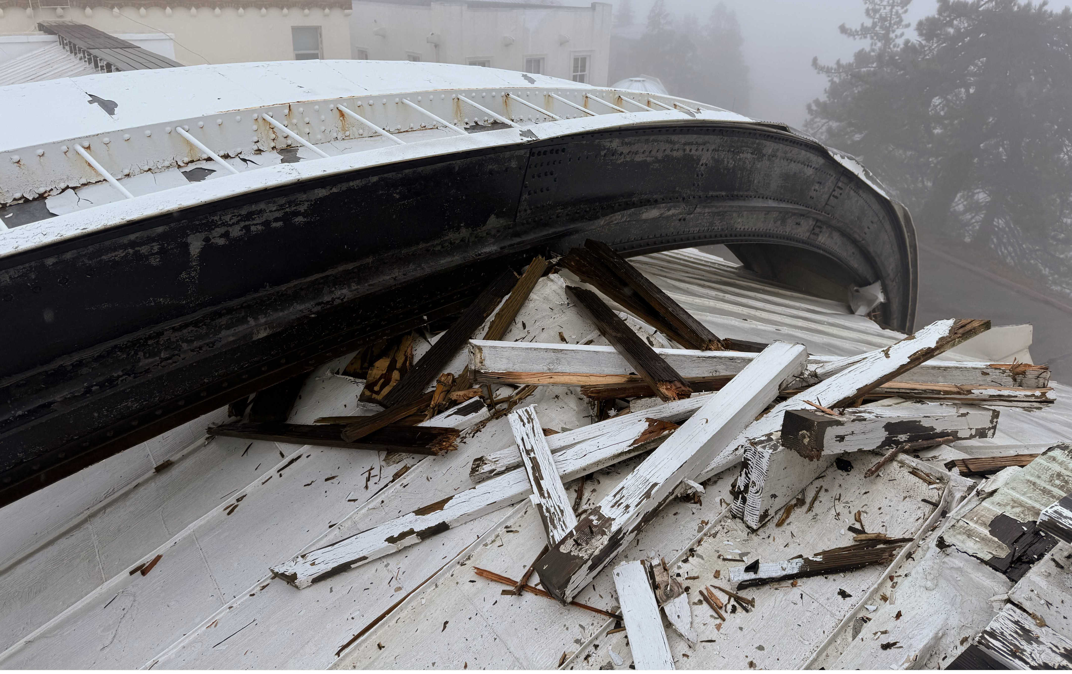 High winds damage UC Santa Cruz's Lick Observatory