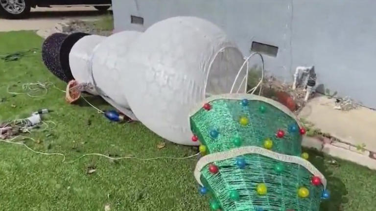 Christmas Circle clean up continues from powerful storm