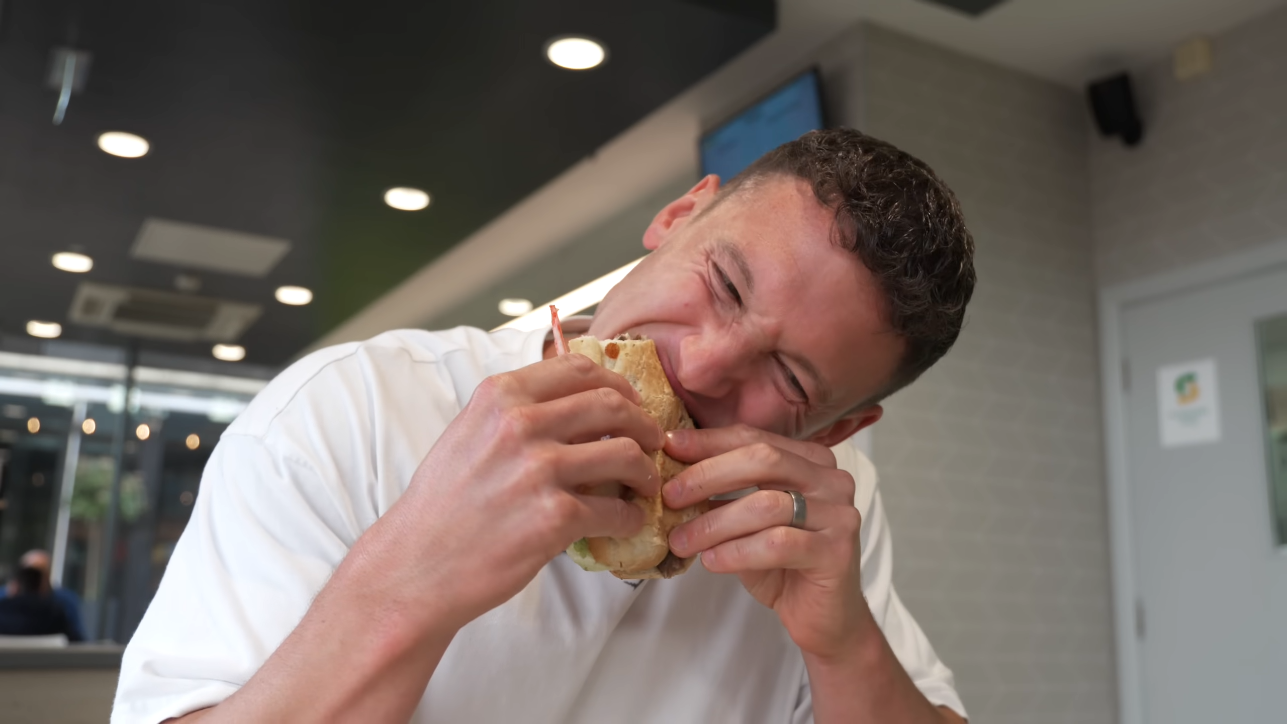 Man eats highest protein item at every fast food chain