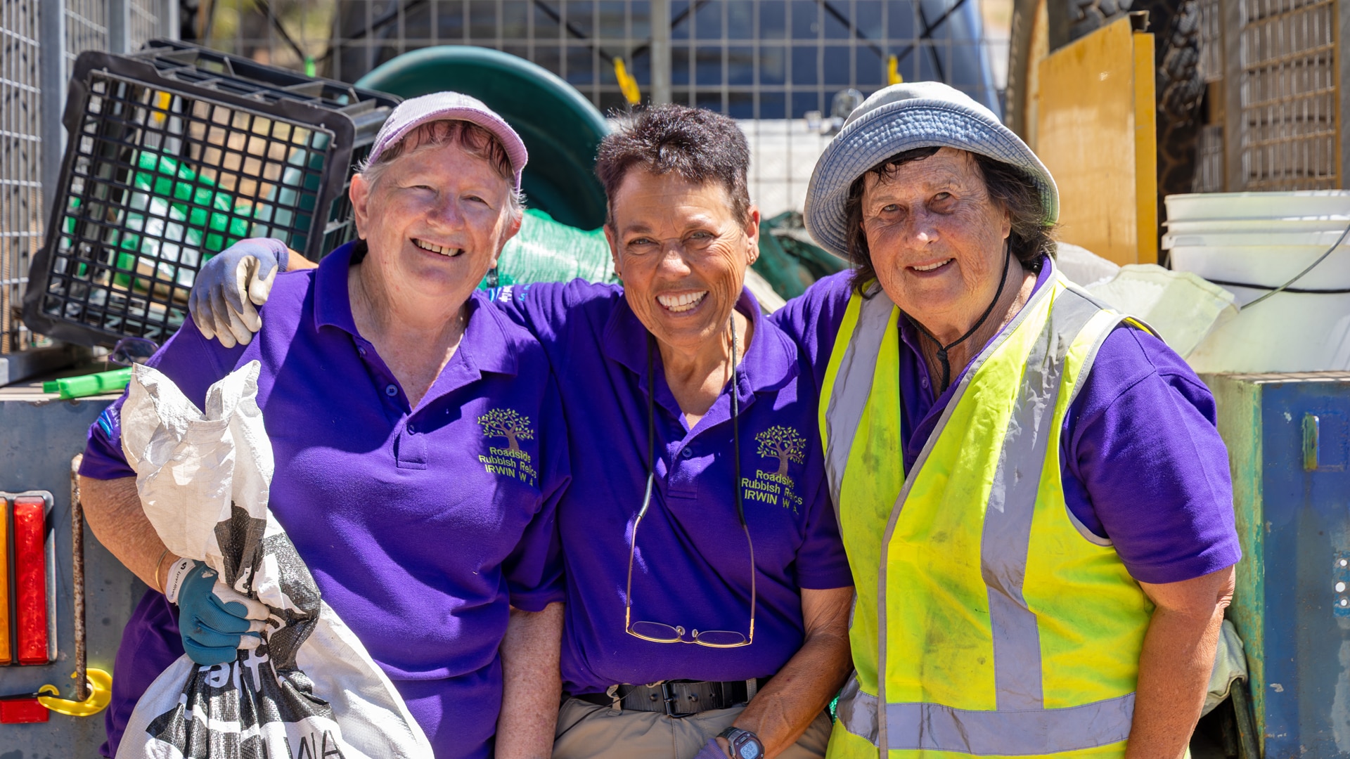 Trio of retirees from Dongara win award for community rubbish collection