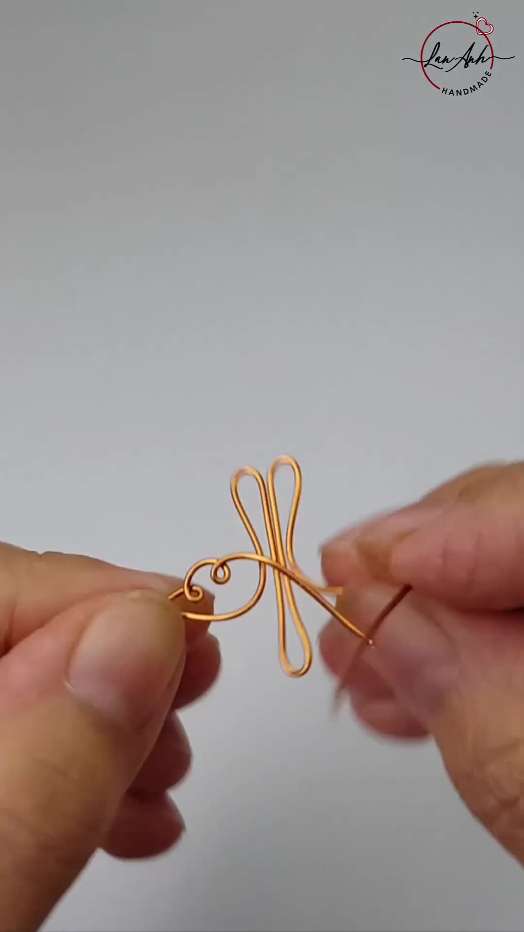 Easy making wire jewelry | Angel wings earcuff #shortsvideo #handmade #diy