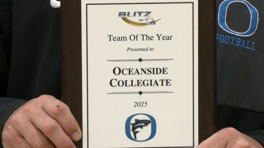 Oceanside Collegiate named Blitz on 2 team of the year