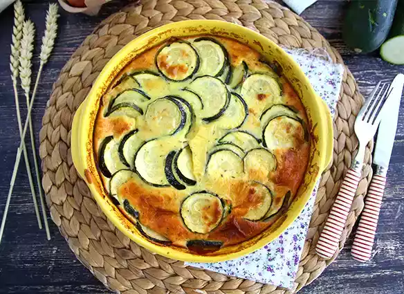 Clafoutis di zucchine e formaggio caprino