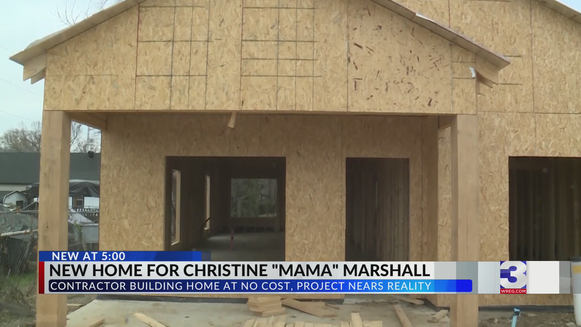 Home construction continues for elderly South Memphis woman