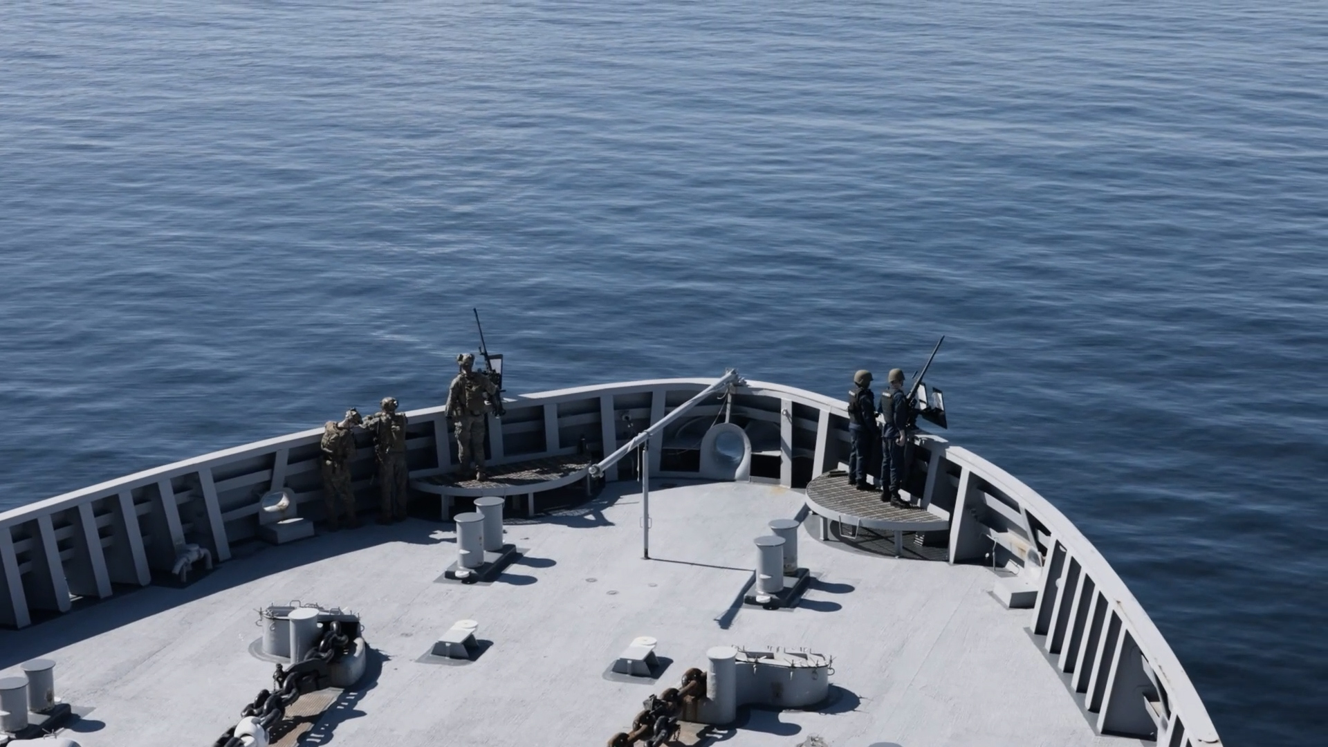 USS Fort Lauderdale navigates Caribbean waters