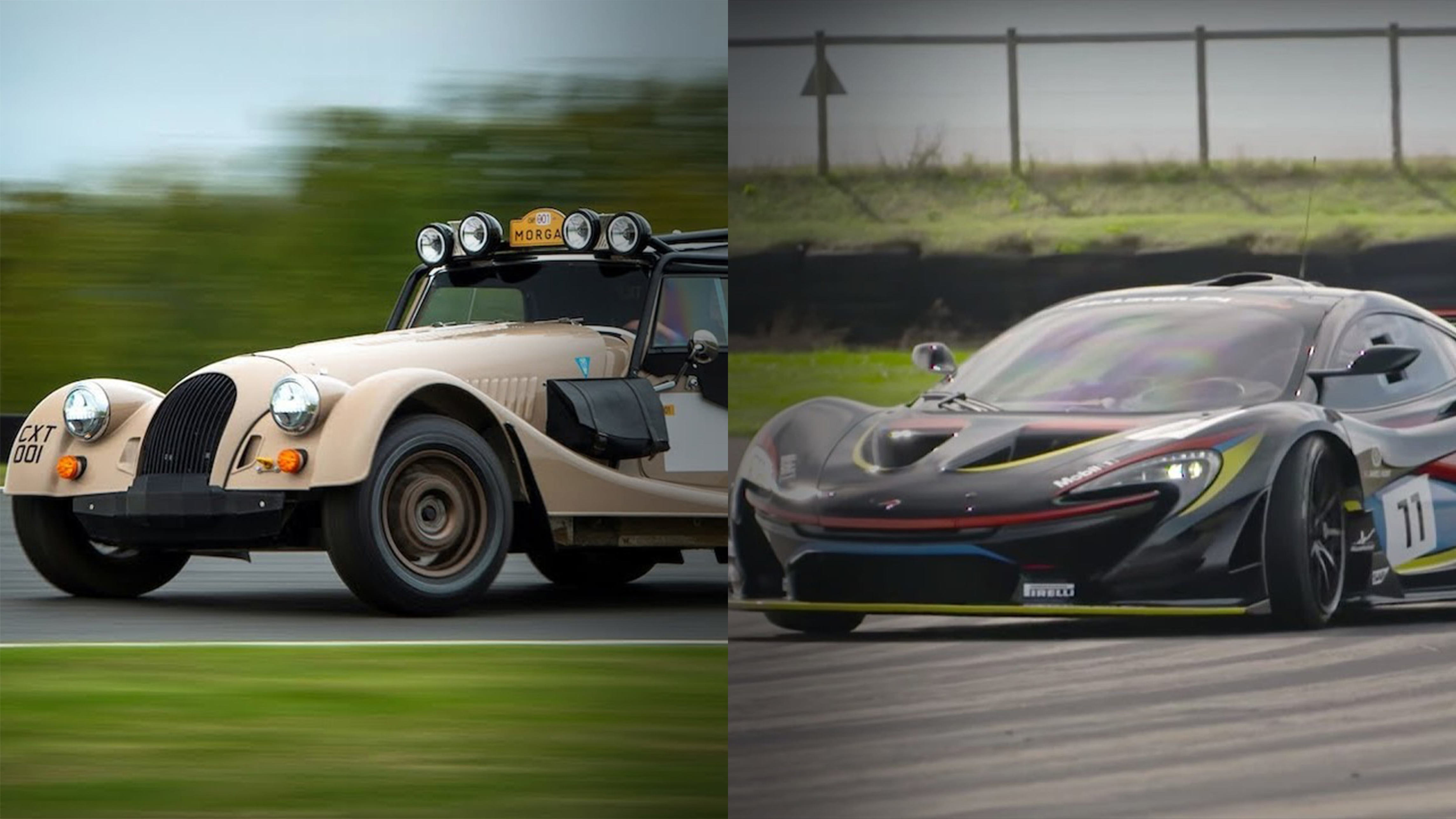 Morgan Plus Four CX-T v/s Mclaren P1 GTR