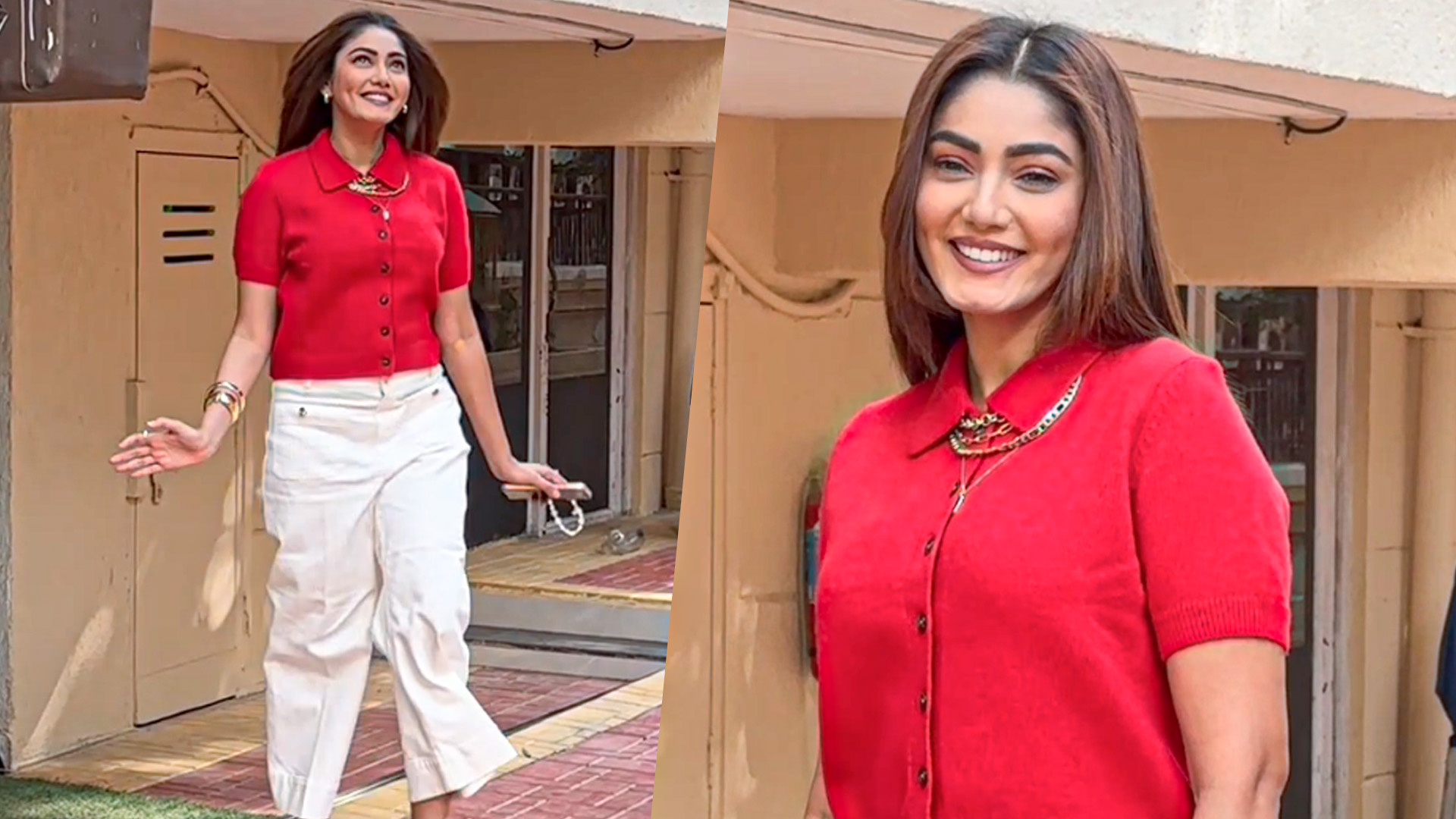 Cutie-Christmas avatar of Sana Makbul! Bigg Boss girl snapped in the city!