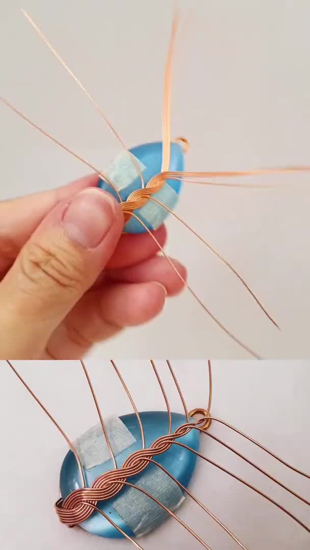 Play with wire | Simple twisted tree | Pendant | Wire wrap stones ...