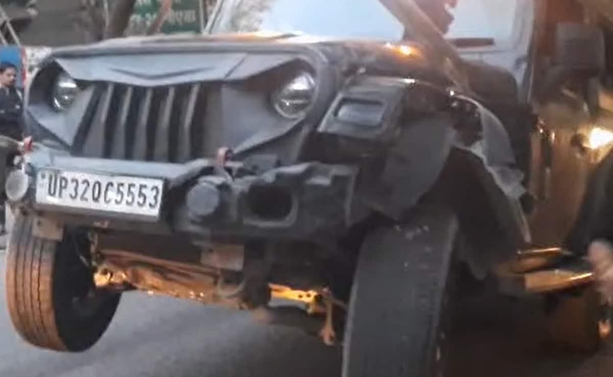 Delhi teen rents Thar, crashes into vehicles as he panics seeing family