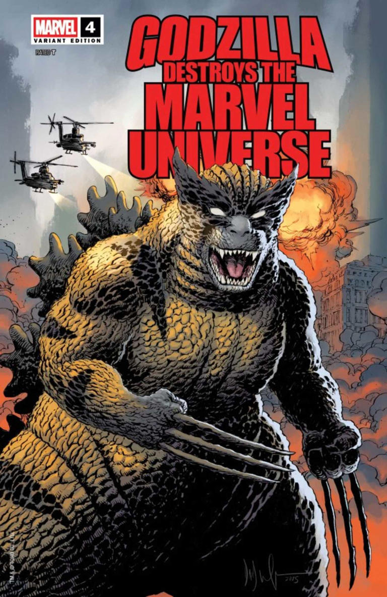 Official image showcases Godzilla redesign, with bright red skin