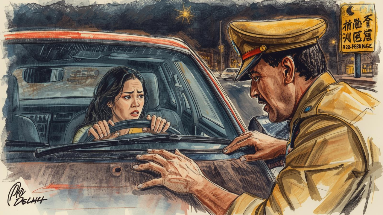 Delhi woman hits barricade, rams car into on-duty cop; police probe if ...