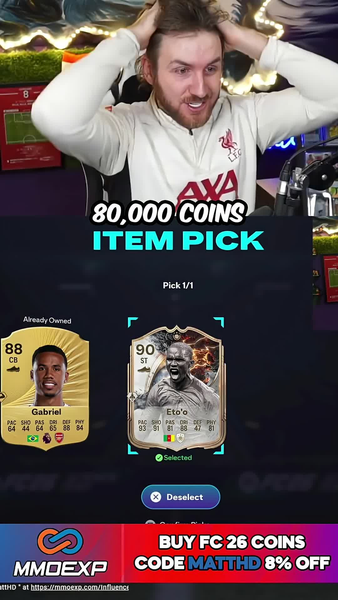 OMG! I packed an insane thunderstruck icon! #fc26 #shorts
