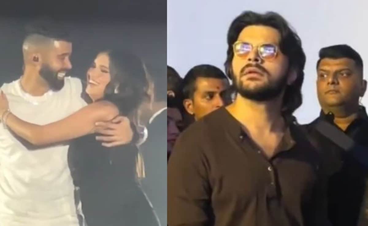 AP Dhillon hugs and kisses Tara Sutaria at Mumbai concert, boyfriend ...