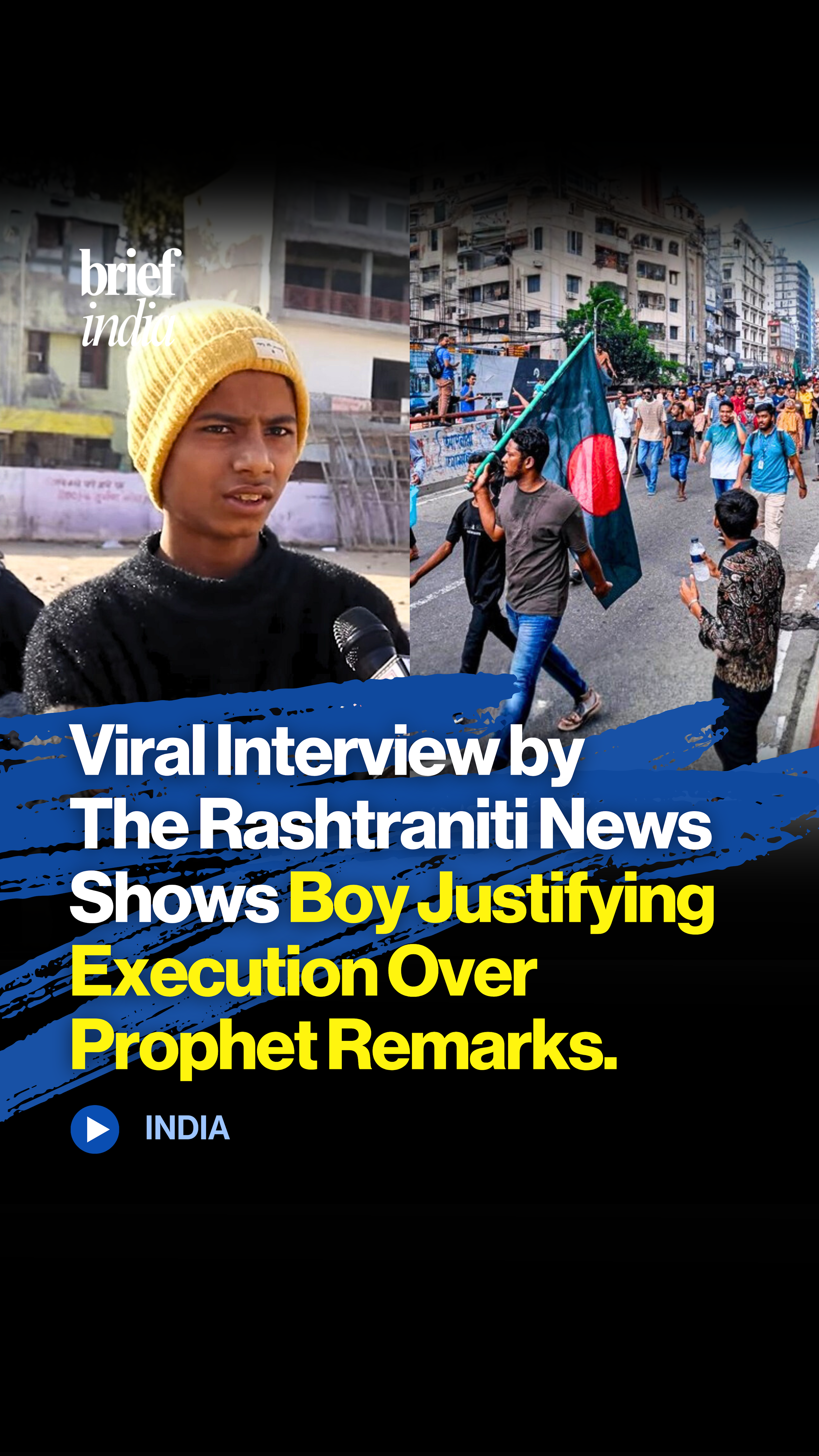 Street interview sparks outrage after youth justifies violence over ...