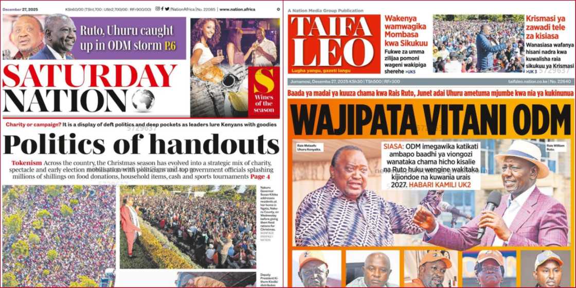 Kenyan newspapers, December 27: Inside tender to renovate State House ...