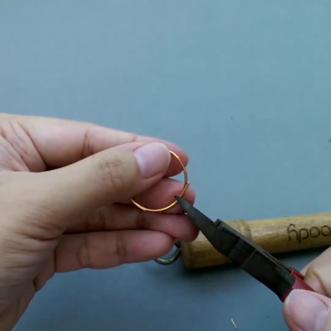 Ship wheel | pendant | small stone | copper wire @LanAnhHandmade 901 # ...