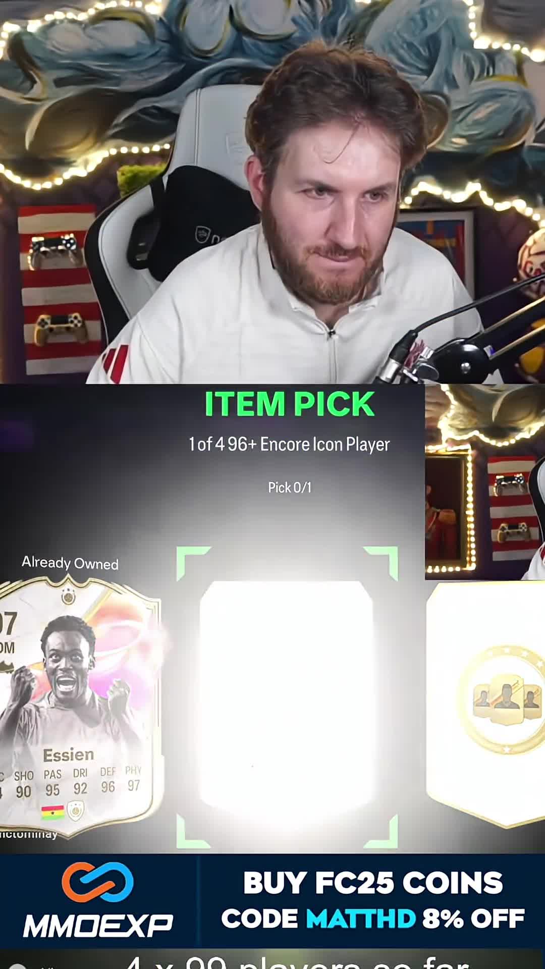 OMG 99! Insane 96+ icon player pick! #fc25 #shorts