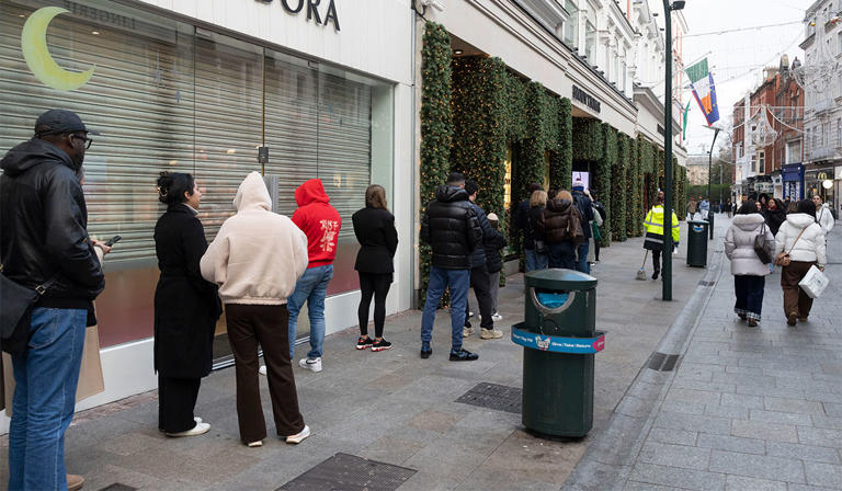Canny shoppers brave the chill (or go online) to bag a bargain