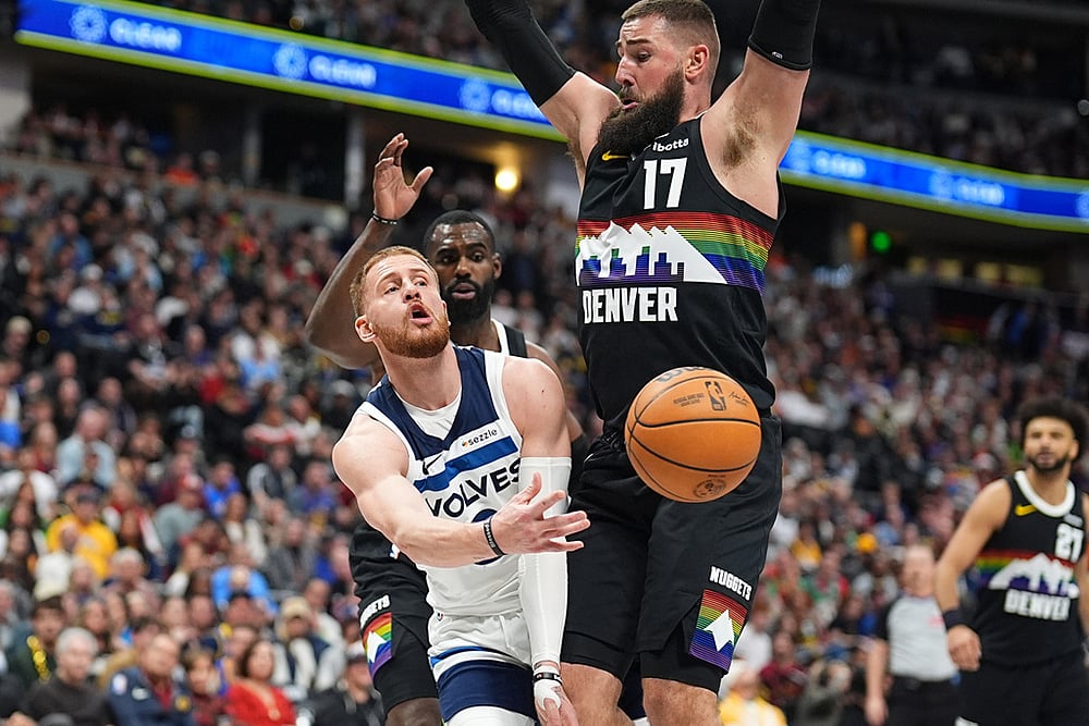 NBA: Nikola Jokic's record show takes Denver Nuggets past Minnesota ...