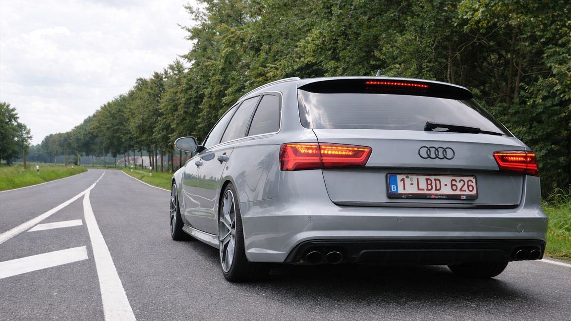 Audi A6 BiTDI with straight pipe is a diesel monster!