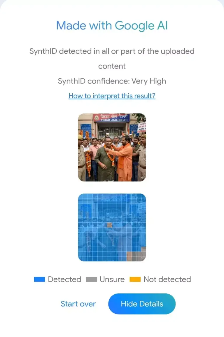 Viral image of Unnao rape convict garlanded outside jail is AI generated