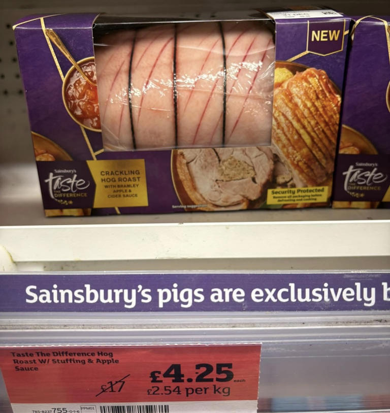 Shoppers spot huge Sainsbury’s hog roast price drop — £17 slashed to ...