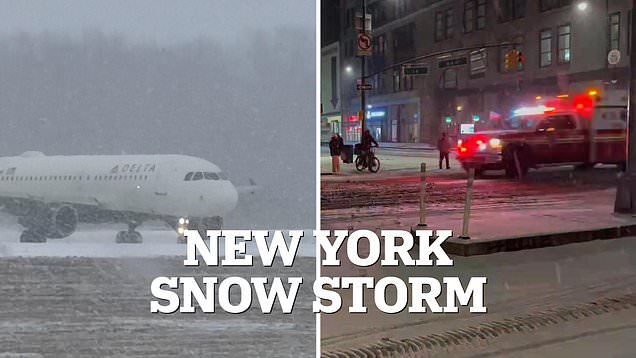 Winter storm warning for NYC as snow hits northeast