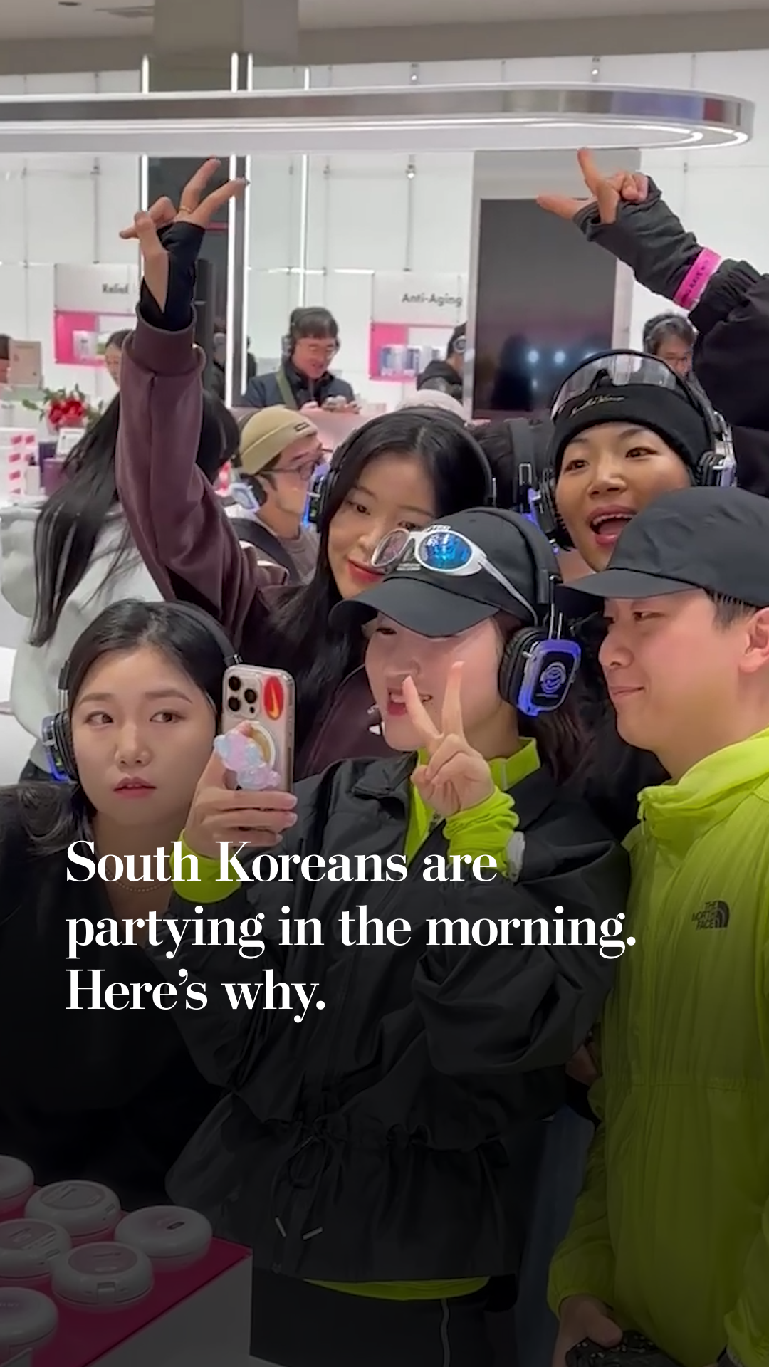 South Koreans are partying in the morning. Here’s why.