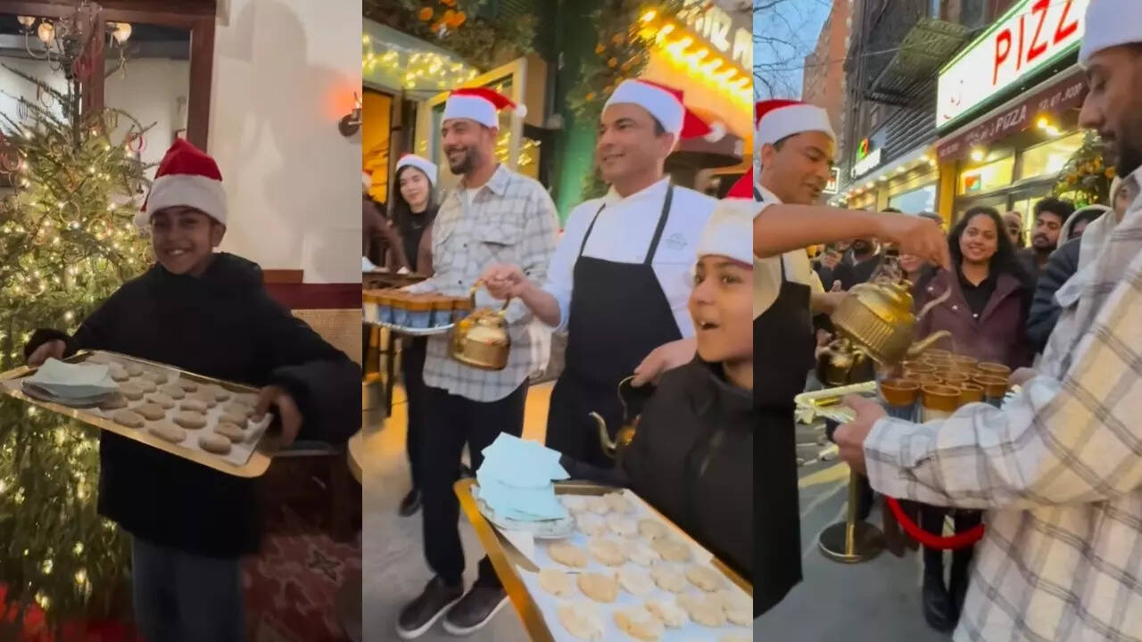 Vikas Khanna, Ranveer Brar and family spread the holiday cheer by ...