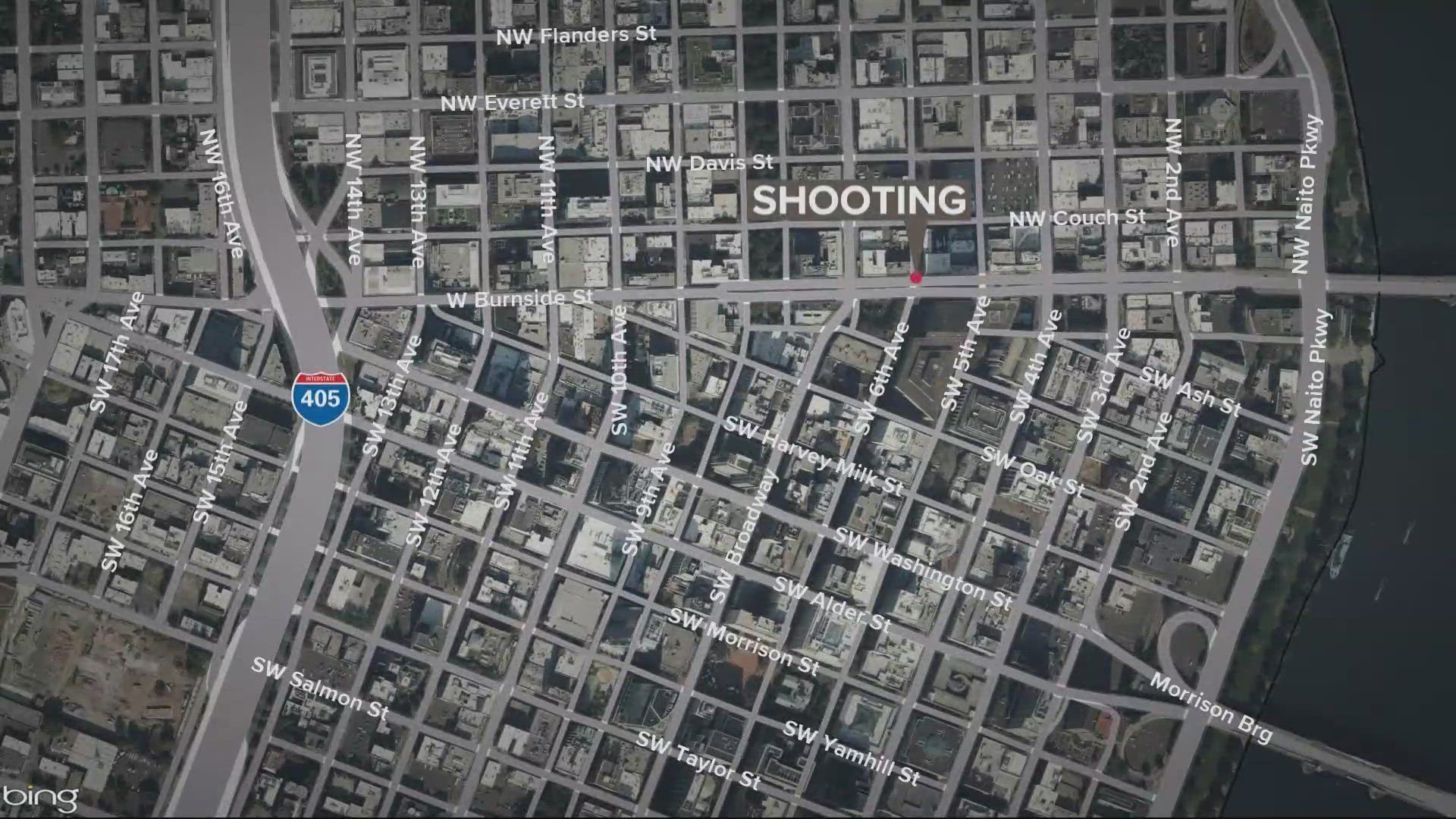 1 injured in downtown Portland shooting