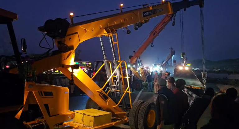 2 killed in UP as truck loses control, hits roadside shop, plunges into ...