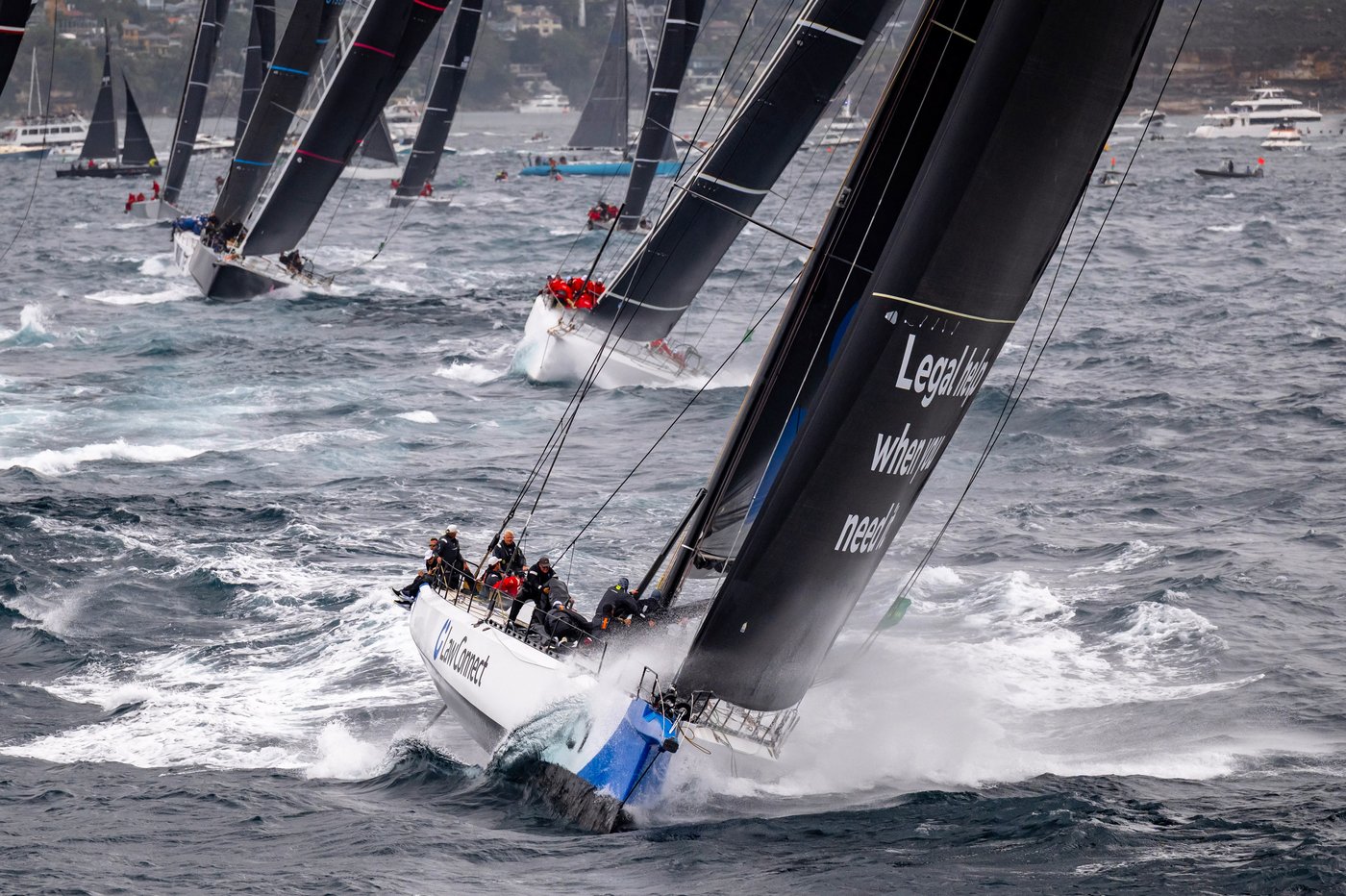 Comanche leads LawConnect, Scallywag 100 in Sydney to Hobart race