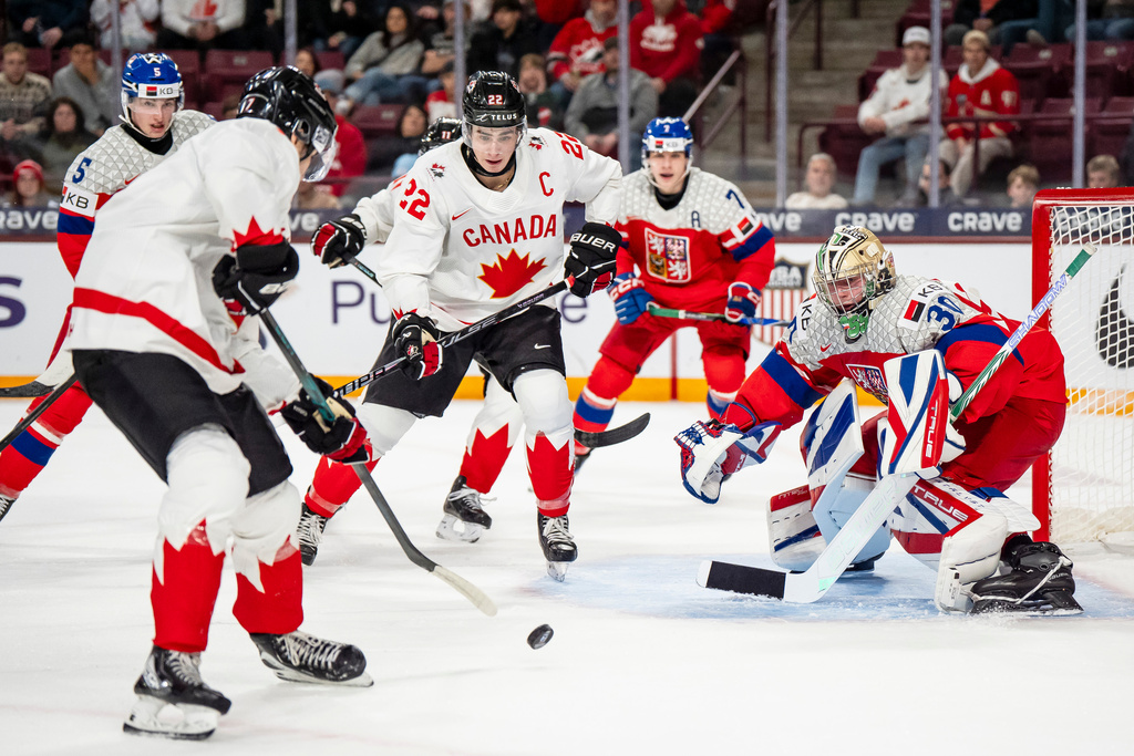 Zayne Parekh scores twice and Canada tops Czechia this time around at ...